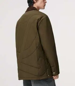 Loewe Quilted Overshirt - Green