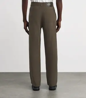 COLE BUXTON Twill Straight Trousers