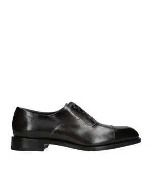 FERRAGAMO Leather Albert Derby Shoes