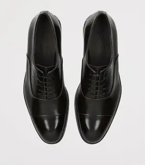 FERRAGAMO Leather Albert Derby Shoes