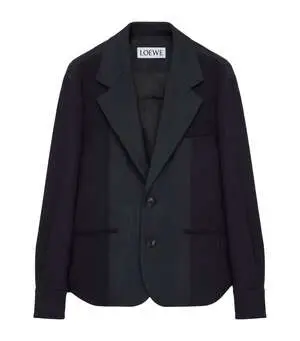 Loewe Wool-blend Hybrid Blazer