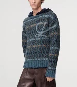 Loewe Wool-blend Geometric Sweater