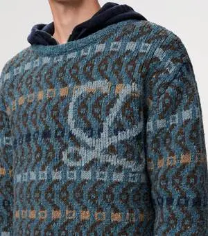 Loewe Wool-blend Geometric Sweater