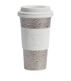 Bernardaud Ecume Platinum Nomad Travel Mug - Silver