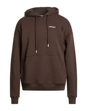 Off-White Cotton Blend Terry Hoodie