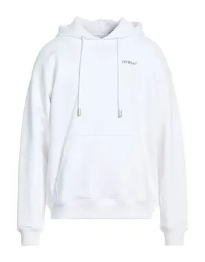 OFF-WHITE™ Cotton-blend French Terry Sweatshirt - White