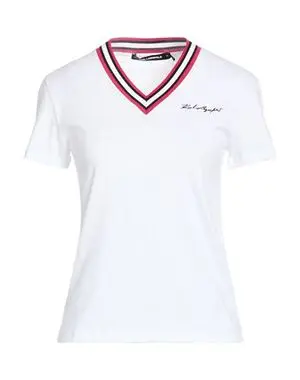 Karl Lagerfeld V Neck T-shirts For Women
