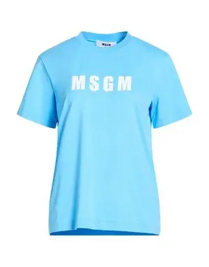 MSGM Logo-print T-shirt - Blue