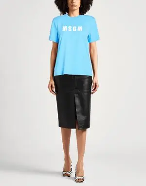 MSGM Logo-print T-shirt - Blue