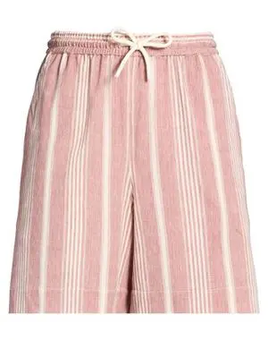 CIRCOLO 1901 Striped Piqué Shorts - Brick