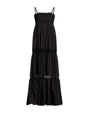 KAOS Cotton Maxi Dress - Black