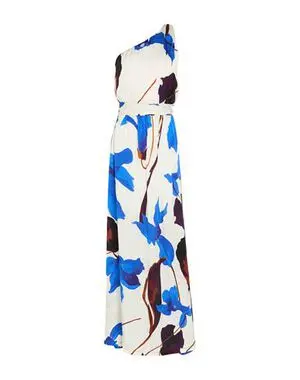 KAOS Maxi One-shoulder Floral Dress - Off White
