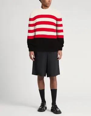 MSGM Striped Cotton Sweater - Beige