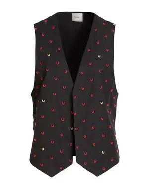ALYSI Tailored Vest With Appliqués