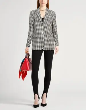 OTTOD'AME Single-breasted Checked Cotton Elastane Blazer