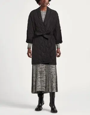 KAOS Padded Belted Coat - Black