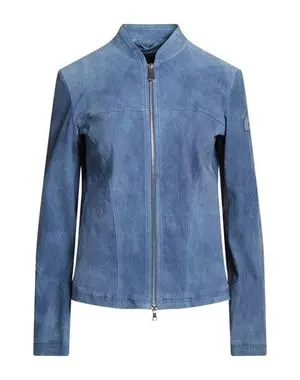 Navy Leather Jackets for Women 