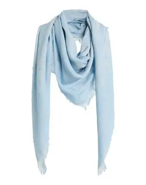 Versace Scarf Sky Virgin Wool, Viscose - Blue