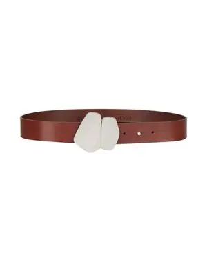 ALYSI Leather Belt - Brown