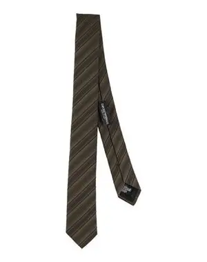 Emporio Armani EMPORIO ARMANI Striped Twill Necktie Green