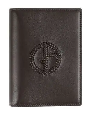 Giorgio Armani Wallet Dark Lambskin - Brown