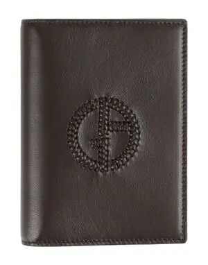 Giorgio Armani Wallet Dark Lambskin