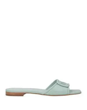 Emporio Armani Ovine Leather Slide Sandals - Blue