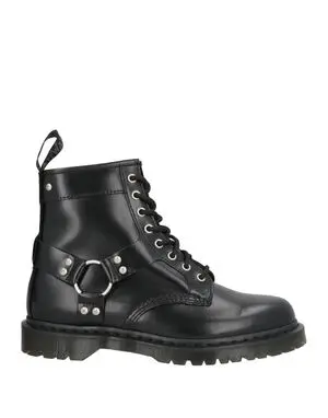 Dr. Martens 1460 Harness Aniline Leather Ankle Boots - Black