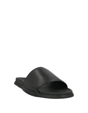Giorgio Armani Leather Slide Sandals