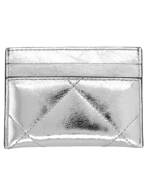 Tory Burch Kira" Card Holder - Silver