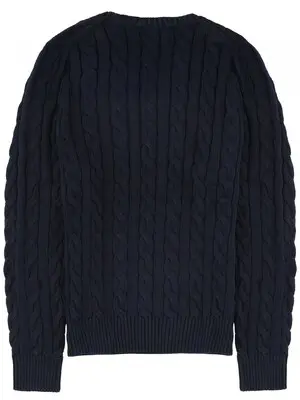 Polo Ralph Lauren Cable Knit Sweater With Logo