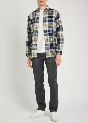 Nudie Jeans Ollie Slim Straight-leg Jeans - Dark Grey