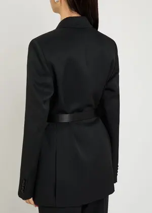 Victoria Beckham Belted Canvas Blazer