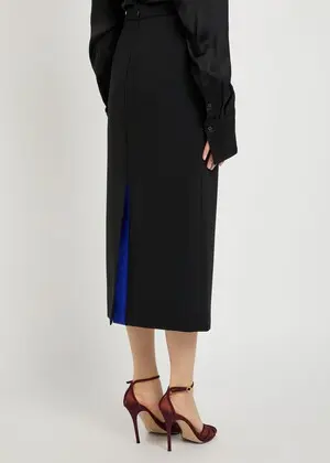 ROKSANDA Amel Crepe Midi Skirt