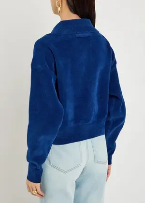 Victoria Beckham Chenille Knit Polo Jumper