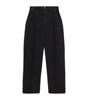 Loewe Cotton Twill Straight Trousers