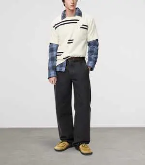 Loewe Cotton Twill Straight Trousers