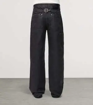 Loewe Cotton Twill Straight Trousers