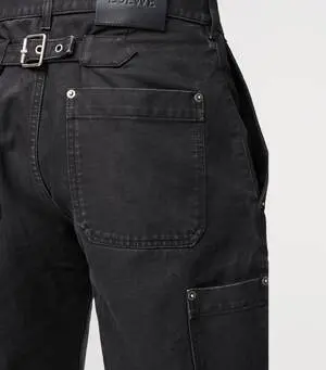 Loewe Cotton Twill Straight Trousers