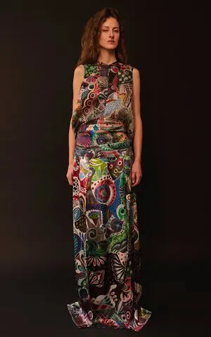 HEIRLOME Arnulfo Patterned Silk Pareo Wrap