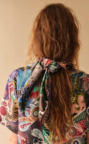 HEIRLOME Arnulfo Patterned Silk Pareo Wrap