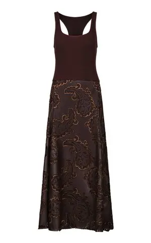 Johanna Ortiz Paisley-printed Maxi Dress - Brown