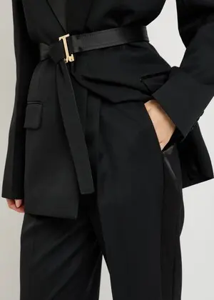Victoria Beckham Straight-leg Canvas Trousers