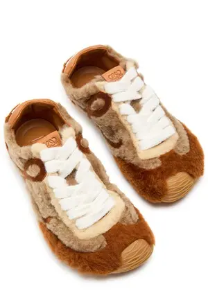 Loewe Ballet Runner 2.0 Panelled Shearling Sneakers