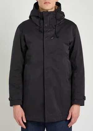 TEN C Quilted Hooded Parka Coat