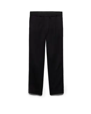 Prada Cotton Fleece Pant With Re-nylon Detail - Black