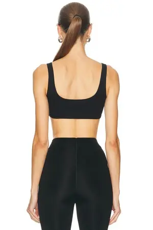 Versace Cotton Rib Bra Top