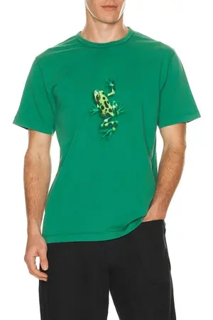 JW Anderson Jumping Frog T-shirt In Green - Emerald