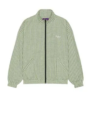 BADFRIEND Gingham Plaid Full Zip Jacket