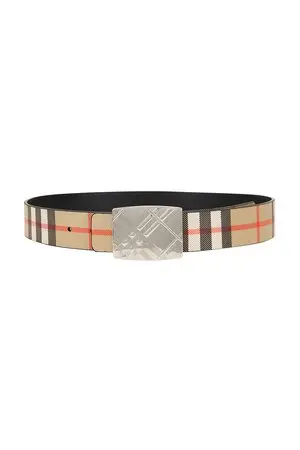 Burberry Engraved Belts For Men